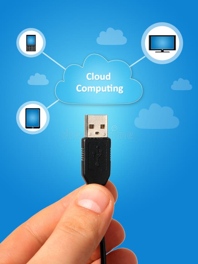 Cloud computing. stock image. Image of future, networking - 28742059