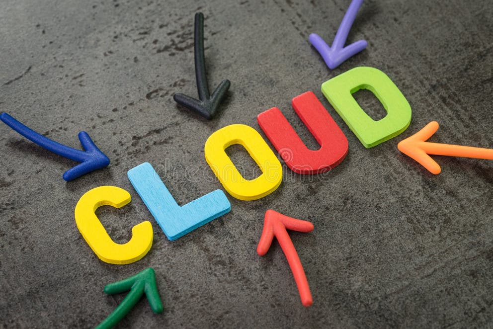 Cloud Computing Concept, Remote Server Data Center that Can Access ...