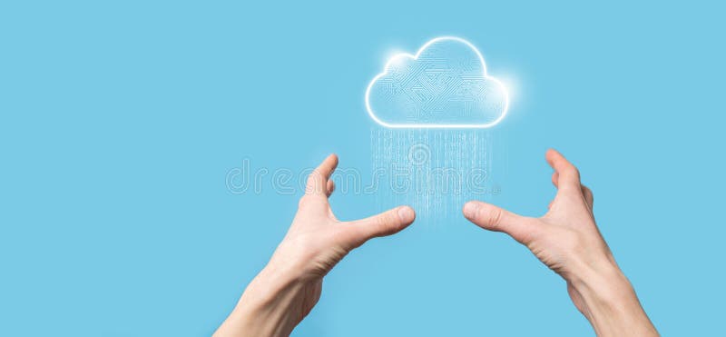 Cloud Computing Concept,cloud for Transfer Data.Cloud Computing, Big Data Center, Future ...