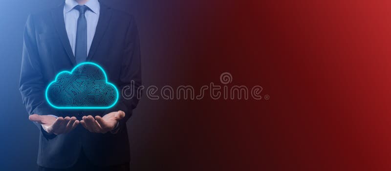 Cloud Computing Concept,cloud for Transfer Data.Cloud Computing, Big Data Center, Future ...