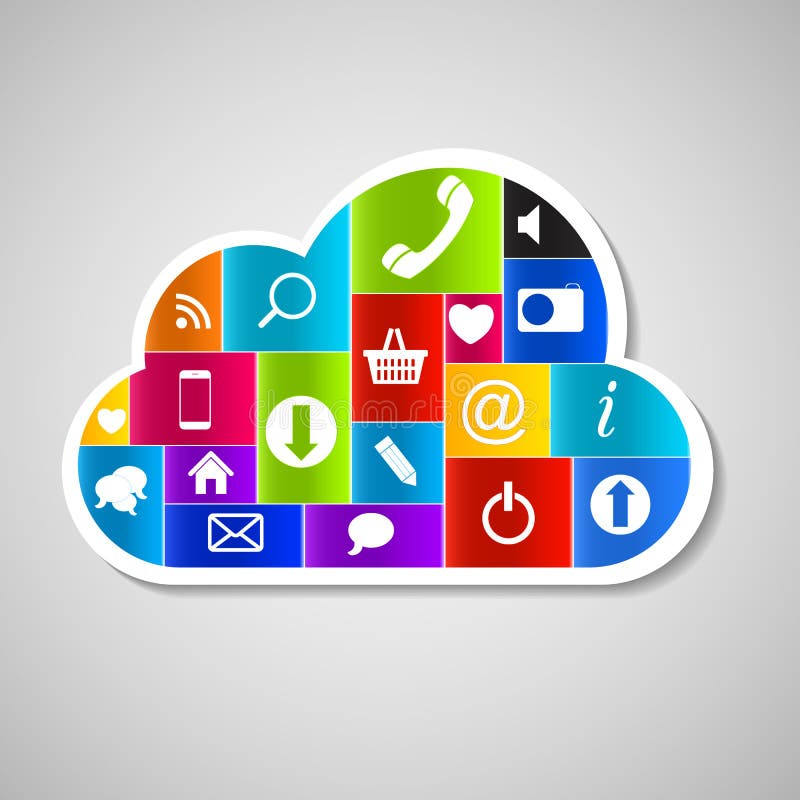 Cloud Computing Concept Vector Illustration Stock Vector Illustration