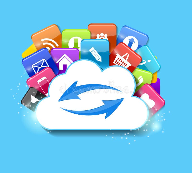 Cloud Computing Concept Vector Illustration Stock Vector - Illustration ...