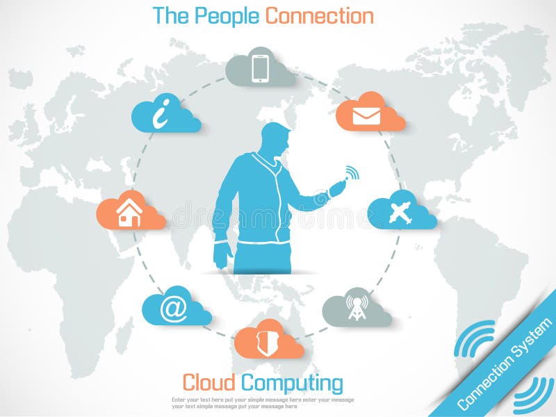 Timeline cloud computing stock vector. Illustration of design - 65574474