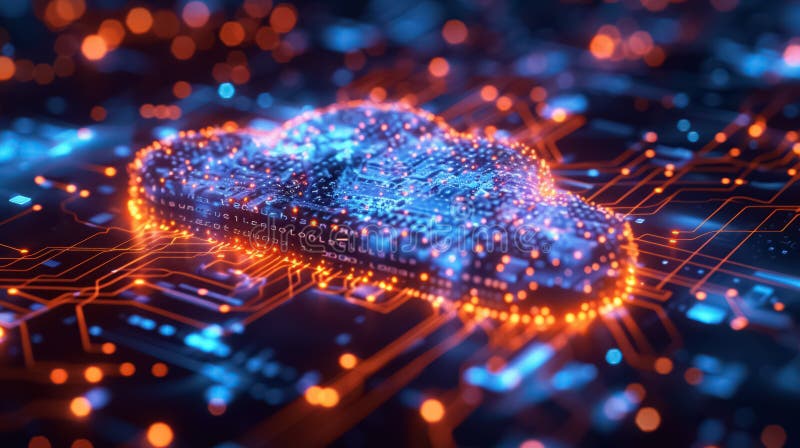 Cloud Computing Cost Efficiency Stock Illustration - Illustration of ...