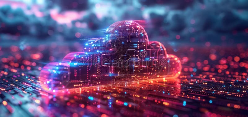 Cloud Computing Cost Efficiency Stock Illustration - Illustration of ...