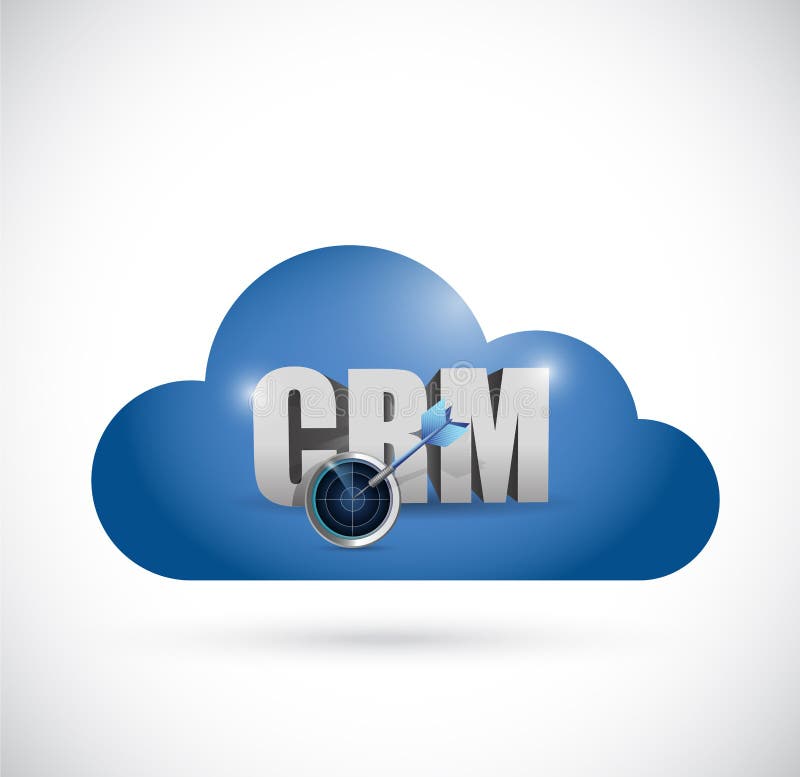 Cloud Computing Crm Sign Illustration Design Stock Illustration ...