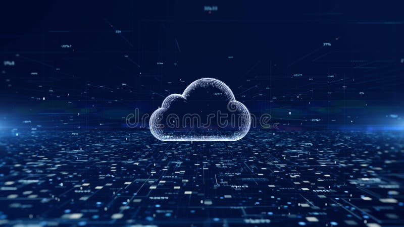 Cloud Computing And Cyber Security Digital Data Network Protection High Speed Connection Data