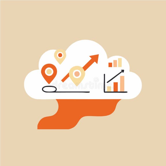 Cloud Computing and Data Analysis Illustration Stock Vector - Illustration of technology, server ...