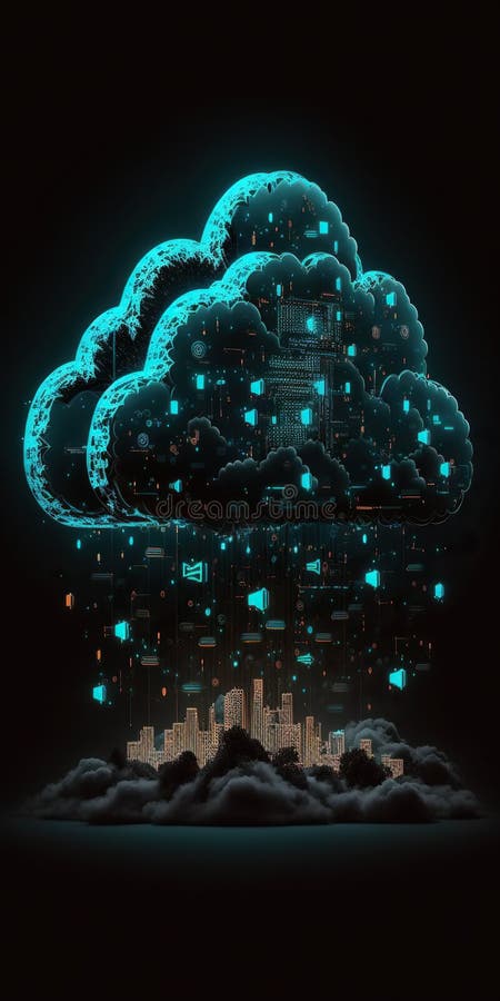 Cloud Computing Data Base Technology Created With Generative Ai