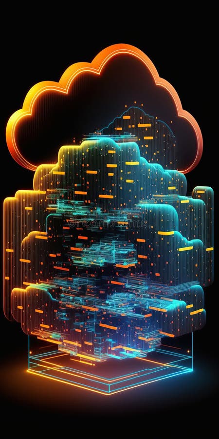 Cloud Computing Data Base Technology Created With Generative Ai