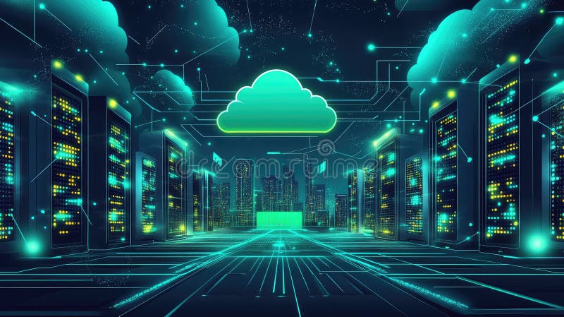 10,738 Cloud Computing Server Data Center Infrastructure Digital Stock ...