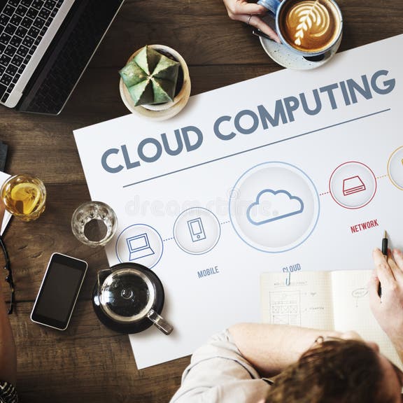 Cloud Computing Data Digital Storage Graphic Concept Stock Photo ...