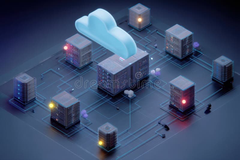 Cloud Data Center Design Element Stock Illustrations – 4,078 Cloud Data ...