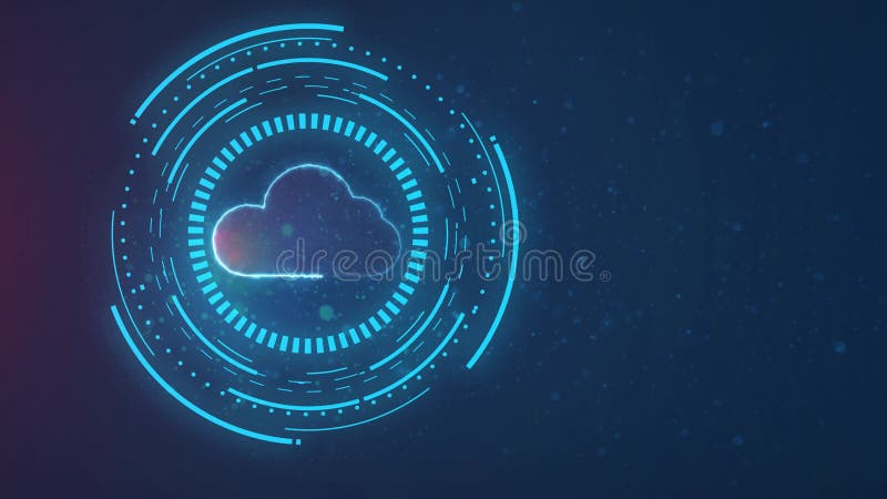 AI Glowing Circle Data Transfer Technology Animation 4K Quality Stock ...