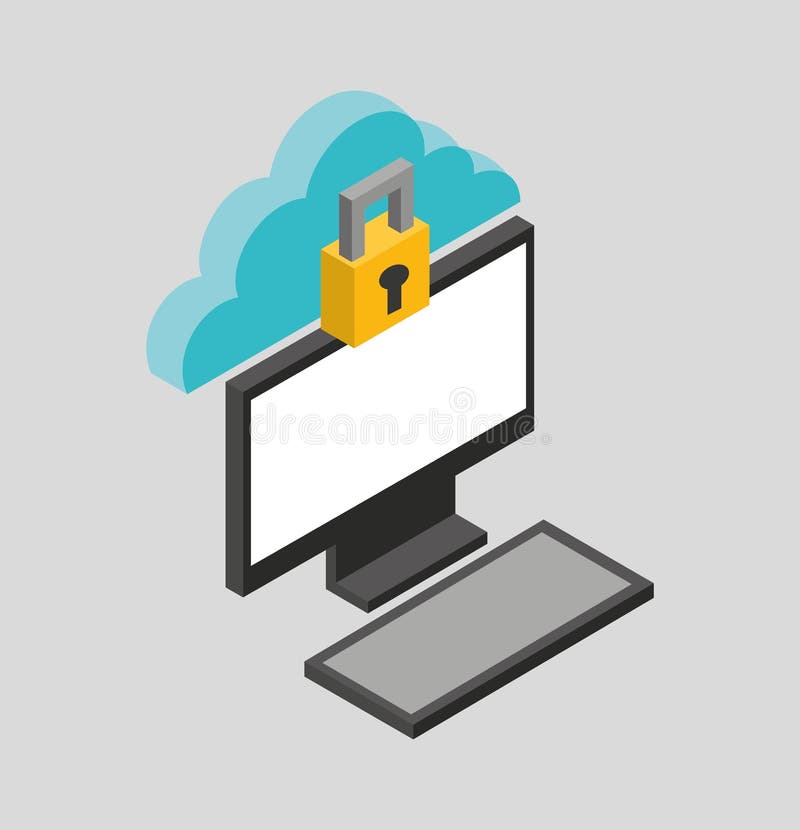 Cloud Computing Data Storage Stock Illustration - Illustration of ...