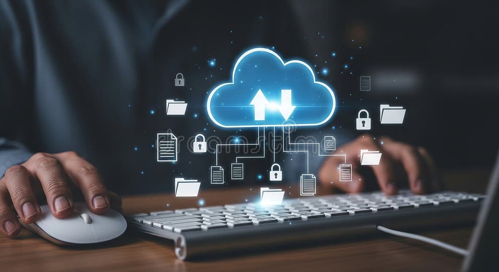 Cloud Computing Data Storage Network Security Technology Internet Service Backup System Server ...