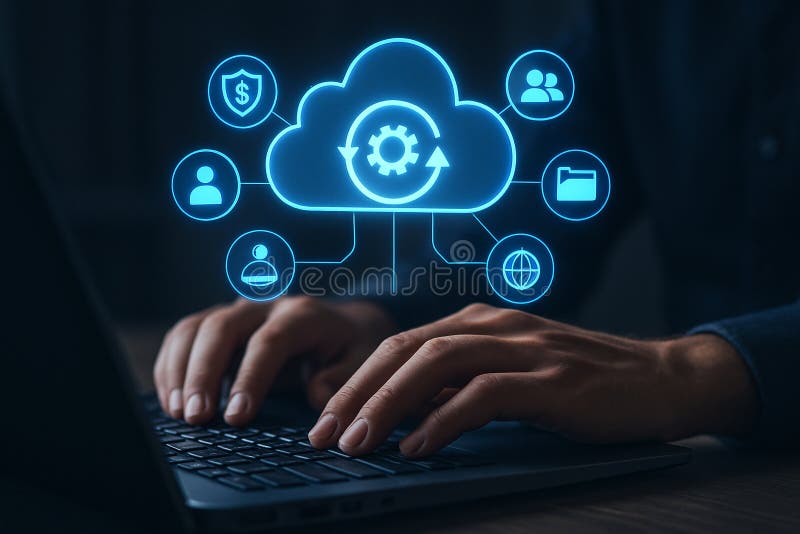 Cloud Computing Data Storage Network Security Technology Internet Service Online Database System ...