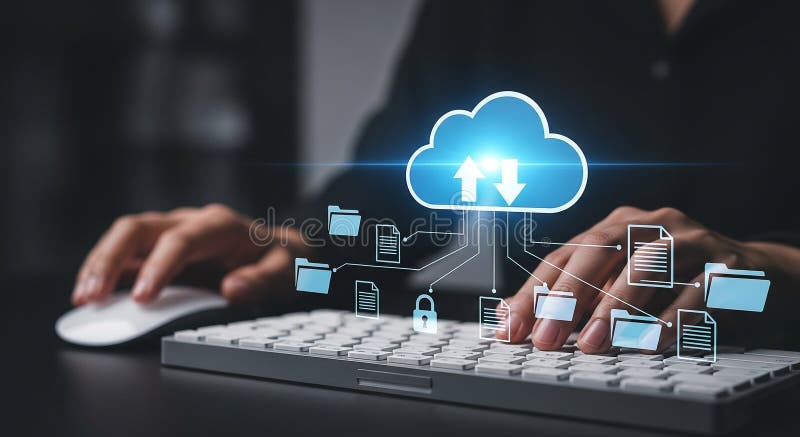 Cloud Computing Data Storage Network Server Technology Internet Security Backup System Database ...