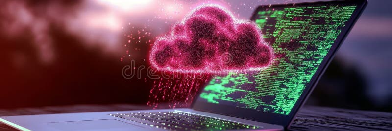 Cloud Computing Data Storage Technology Digital Cloud Data Transfer Online Storage Network ...