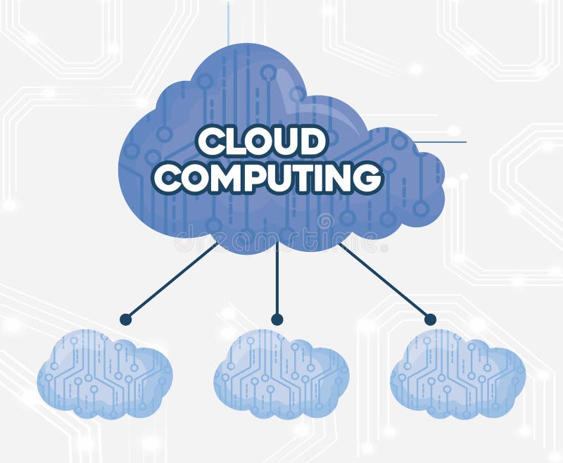 Cloud computing design stock vector. Illustration of concept - 126541011