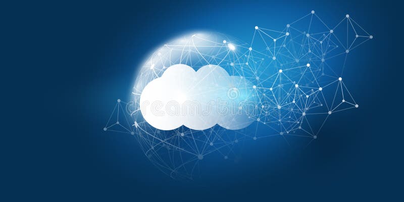 Cloud Computing Design Concept - Digital Connections, Technology ...