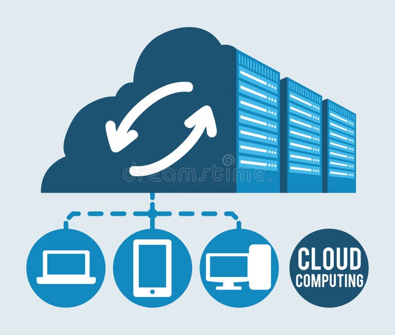 Cloud computing design stock vector. Illustration of network - 44958438
