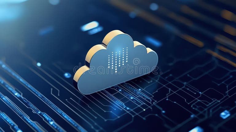 Cloud Computing Device on Circuit Board, Powering Innovation in Tech, Data Storage, and Network ...