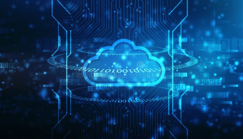 Cloud Computing Digital Cloud Computing Concept Background Cyber Technology Internet Data