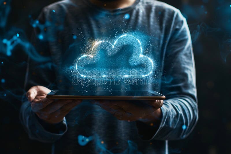 Cloud Computing and Digital Technology Stock Illustration ...