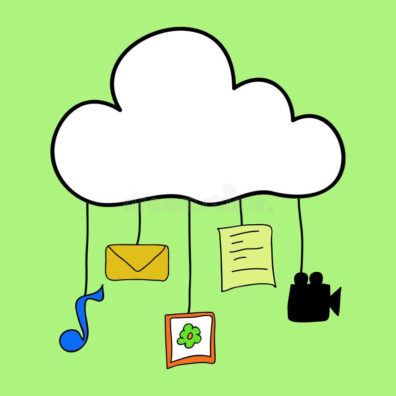 Doodle Cloud Computing Concept Stock Illustrations – 608 Doodle Cloud Computing Concept Stock ...