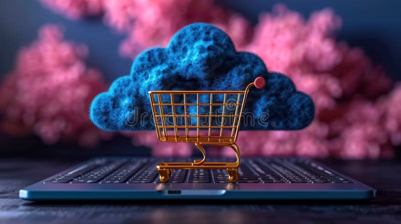 Cloud Computing for E-commerce, Online Shopping Platforms Stock ...