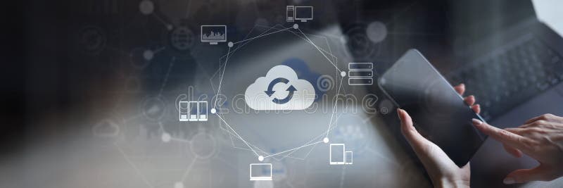 Cloud Computing Efficient Data Storage Synchronization Boosting Connectivity Performance Stock ...