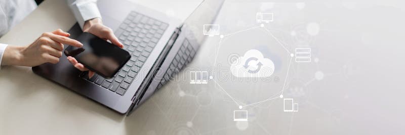 Cloud Computing Efficient Data Storage Synchronization Boosting Connectivity Performance Stock ...