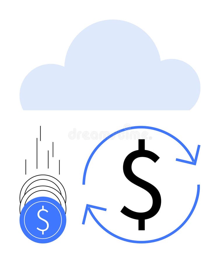 Cloud Computing with Financial Growth Concept Including Money Transfer ...