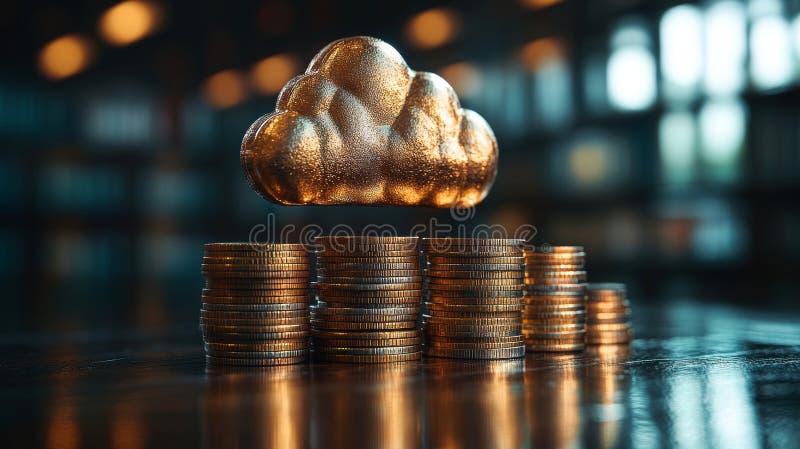 Cloud Computing and Financial Investment Concept Generative AI Stock ...