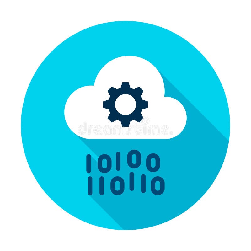Cloud Computing Gear Binary Circle Icon Stock Illustrations – 11 Cloud Computing Gear Binary ...