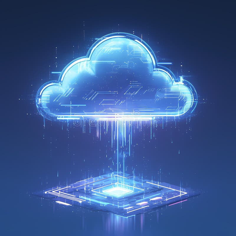 Cloud Computing Graphic stock illustration. Illustration of scalability ...