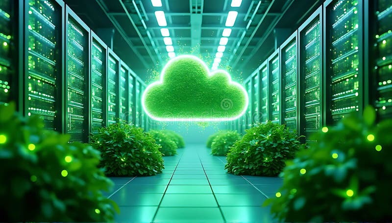 Cloud Computing, Green Technology, Server Room, Eco Friendly Design ...