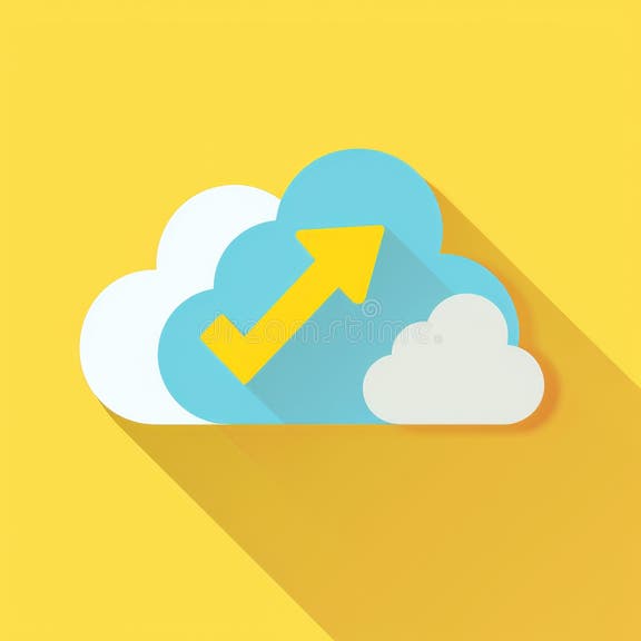 Cloud Computing Growth, Up Arrow, Data Storage Icon, Digital Transformation, Technology Progress ...