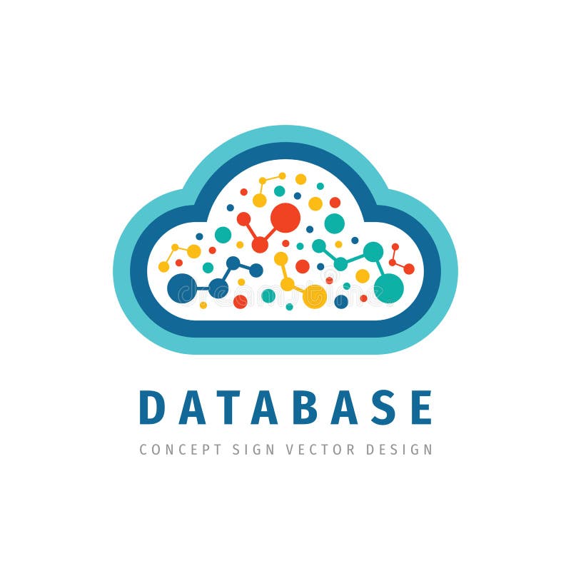 Cloud Computing Hosting Icon Logo Design. Hosting Technology Sign. Data ...