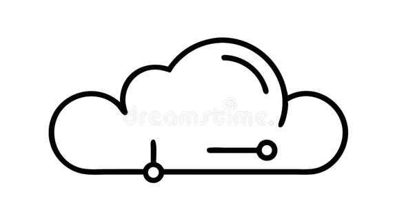 Cloud Computing Icon: Data Storage Network Technology. Vector Design Generative AI Stock Vector ...