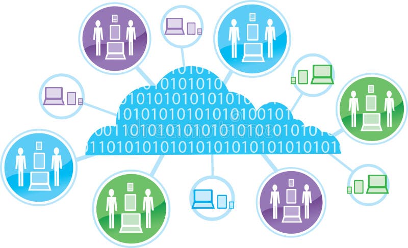 Two Connected Computers Stock Vector Illustration Of Connection 26754098