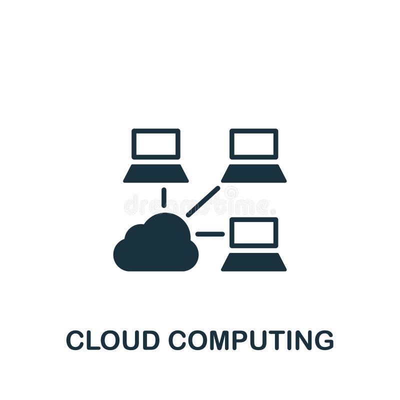 Cloud Computing Icon. Monochrome Simple Sign from Data Analytics ... Cloud Computing Icon. Monochrome Simple Sign from Data Analytics ...