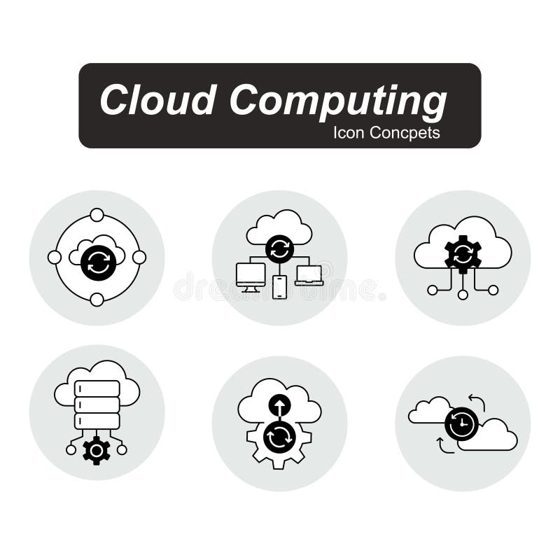 Cloud Computing Icon. Cloud Computing Services, Cloud Computing Solutions, Cloud Computing ...