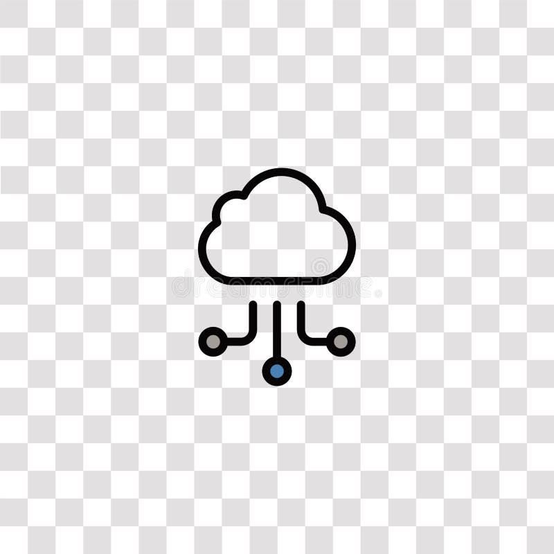 Cloud Computing Icon Sign and Symbol. Cloud Computing Color Icon for Website Design and Mobile ...