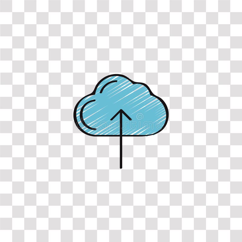 Cloud Computing Icon Sign and Symbol. Cloud Computing Color Icon for ...