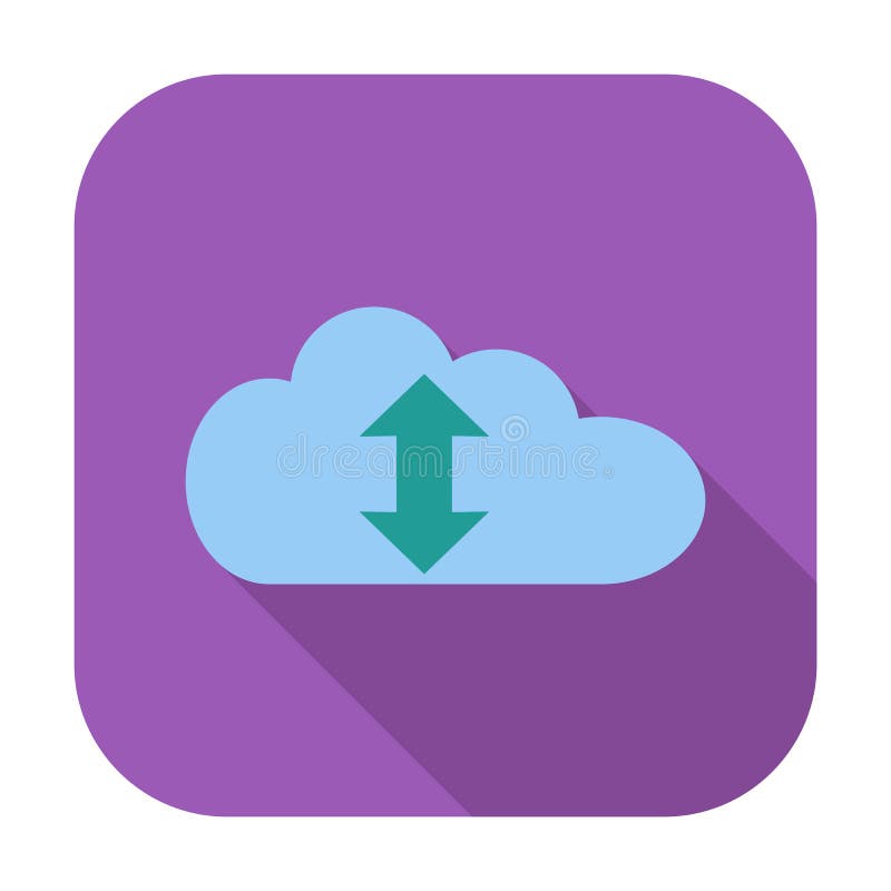 Cloud computing icon stock vector. Illustration of computer - 96778808