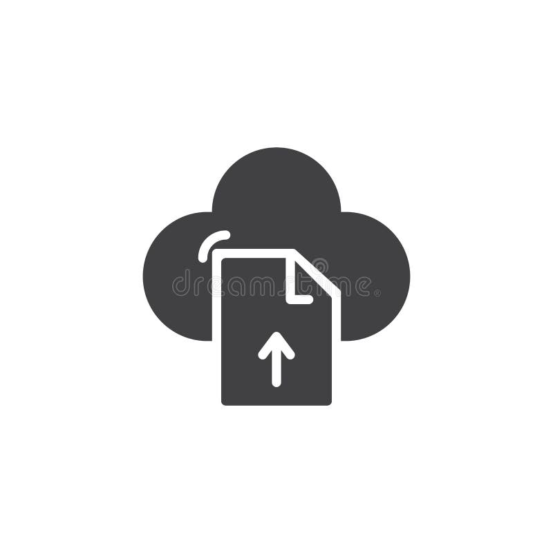 Cloud Computing Icon Vector Stock Vector - Illustration of perfect ...