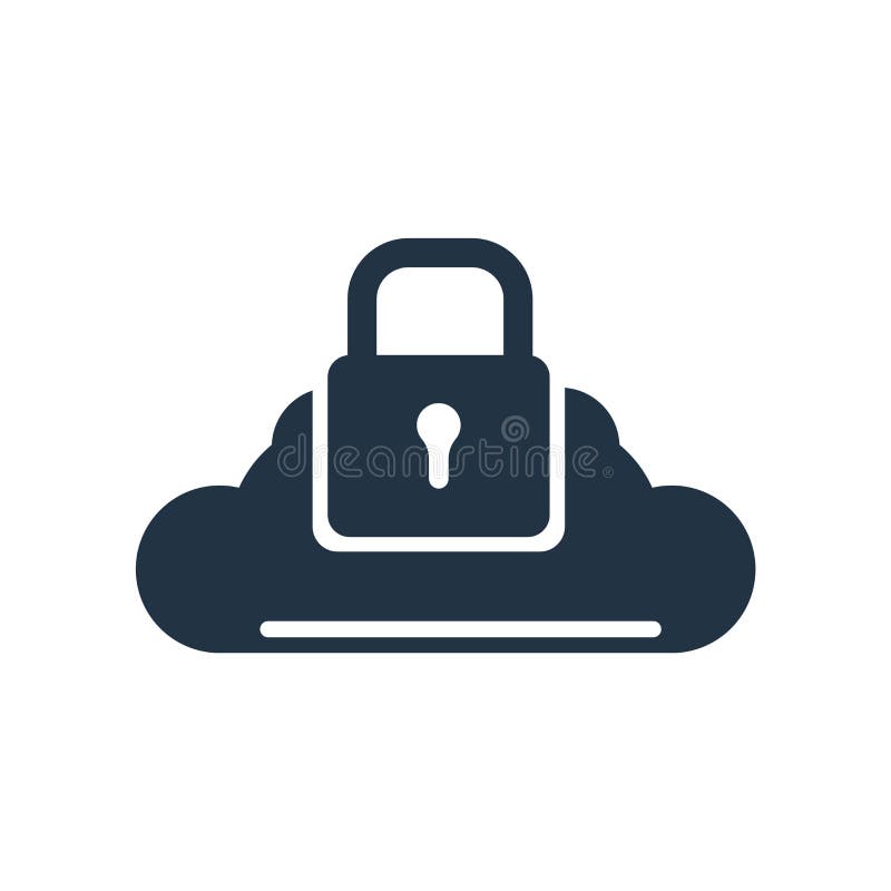 Cloud Computing Icon Vector Isolated on White Background, Cloud Stock ...