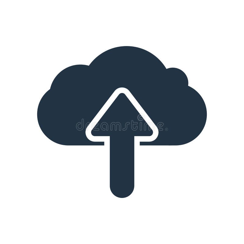 Cloud Computing Icon Vector Isolated on White Background, Cloud Stock ...